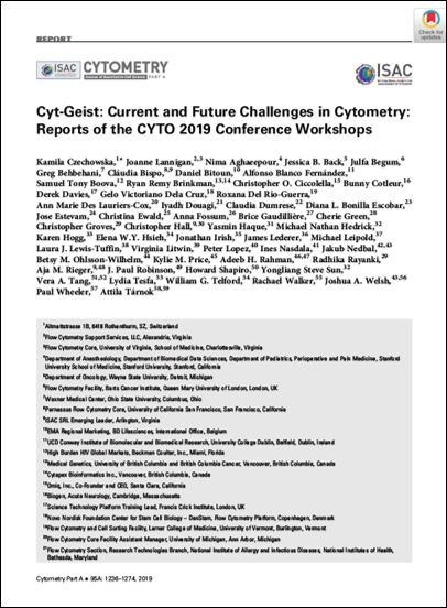 Cyt-Geist: Current and Future Challenges in Cytometry: Reports of the ...